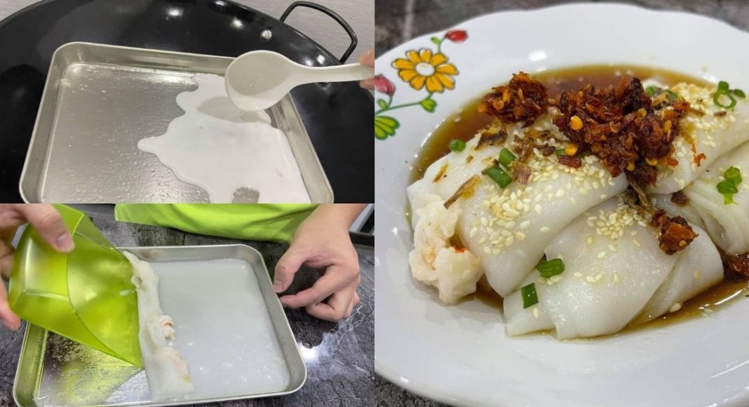 Resipi Chee Cheong Fun Udang, Mudah Dibuat Untuk Minum Petang