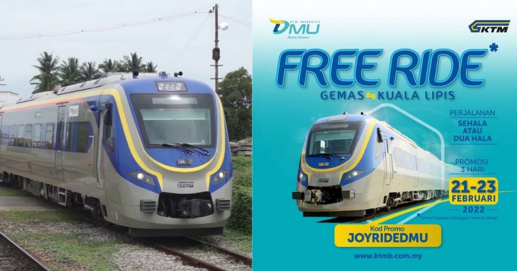 KTM Berhad Beri Tiket Tren Percuma DMU Gemas-Kuala Lipis, Rebut Peluang ...