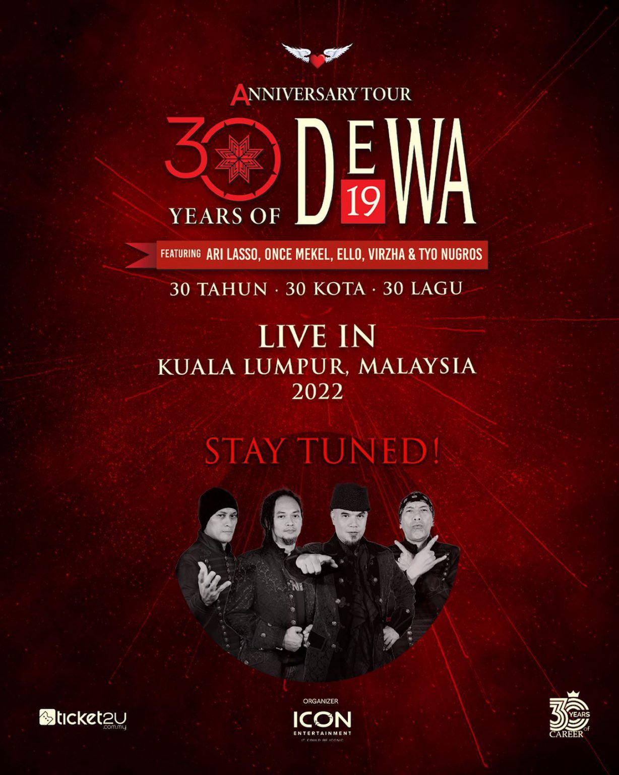 Dewa 19 Bakal Beraksi Di Malaysia, Jualan Tiket Konsert Bermula Tiga ...
