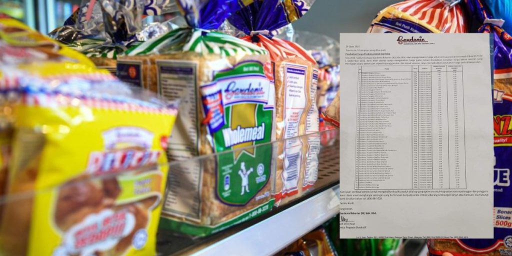 Naik Lagi, 53 Produk Roti Gardenia Dinaikkan Harga Selepas Hari Merdeka