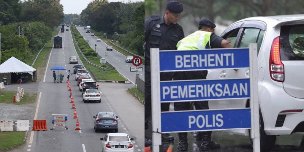 Senarai Lokasi Sekatan Jalan Raya Di Sekitar Selangor Sepanjang PKP