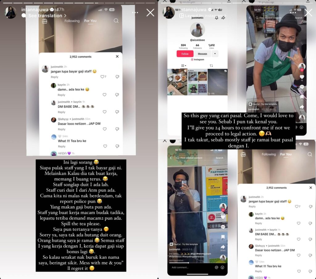 Dituduh Tidak Bayar Gaji Pekerja Oleh Seorang Individu Tidak Dikenali ...