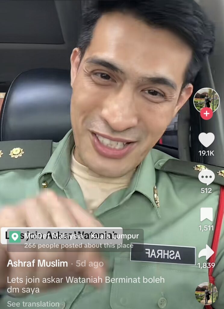 Ashraf Muslim Seru ‘Anak Jantan’ Sertai Askar Wataniah