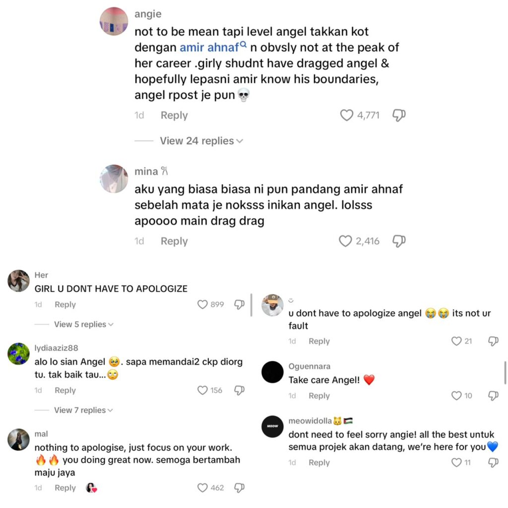 Angel Dolla Tampil Beri Penjelasan Selepas Nama Dikaitkan Dengan Amir Ahnaf
