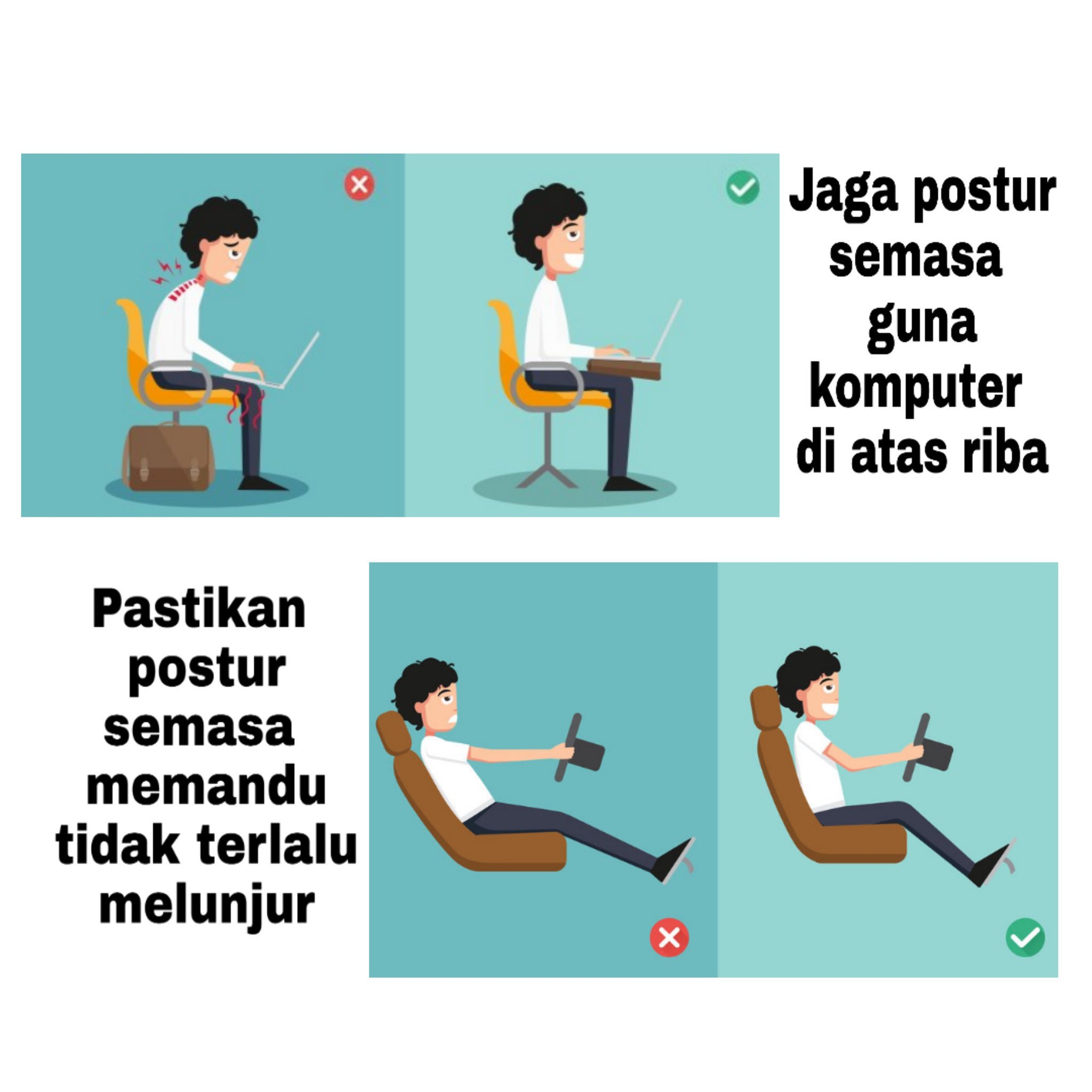 Tip Jaga Tulang Belakang, Ini Postur Terbaik Untuk Korang Lakukan ...